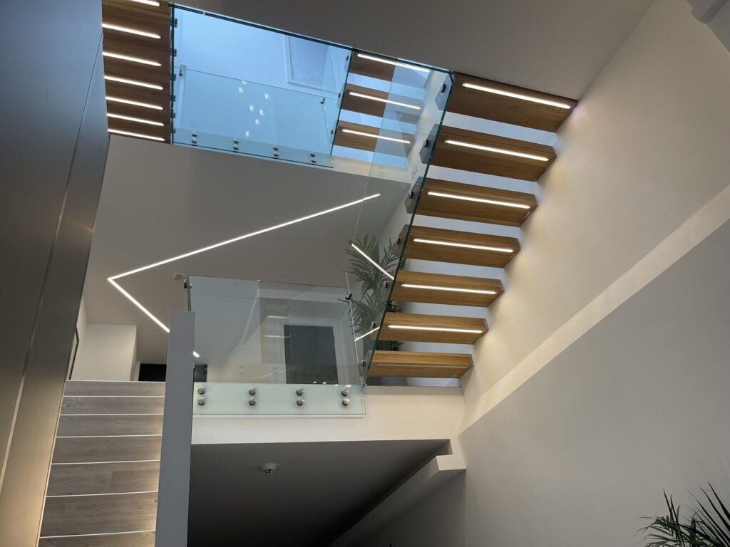 Frameless Glass Balustrade - Internal and External glazing